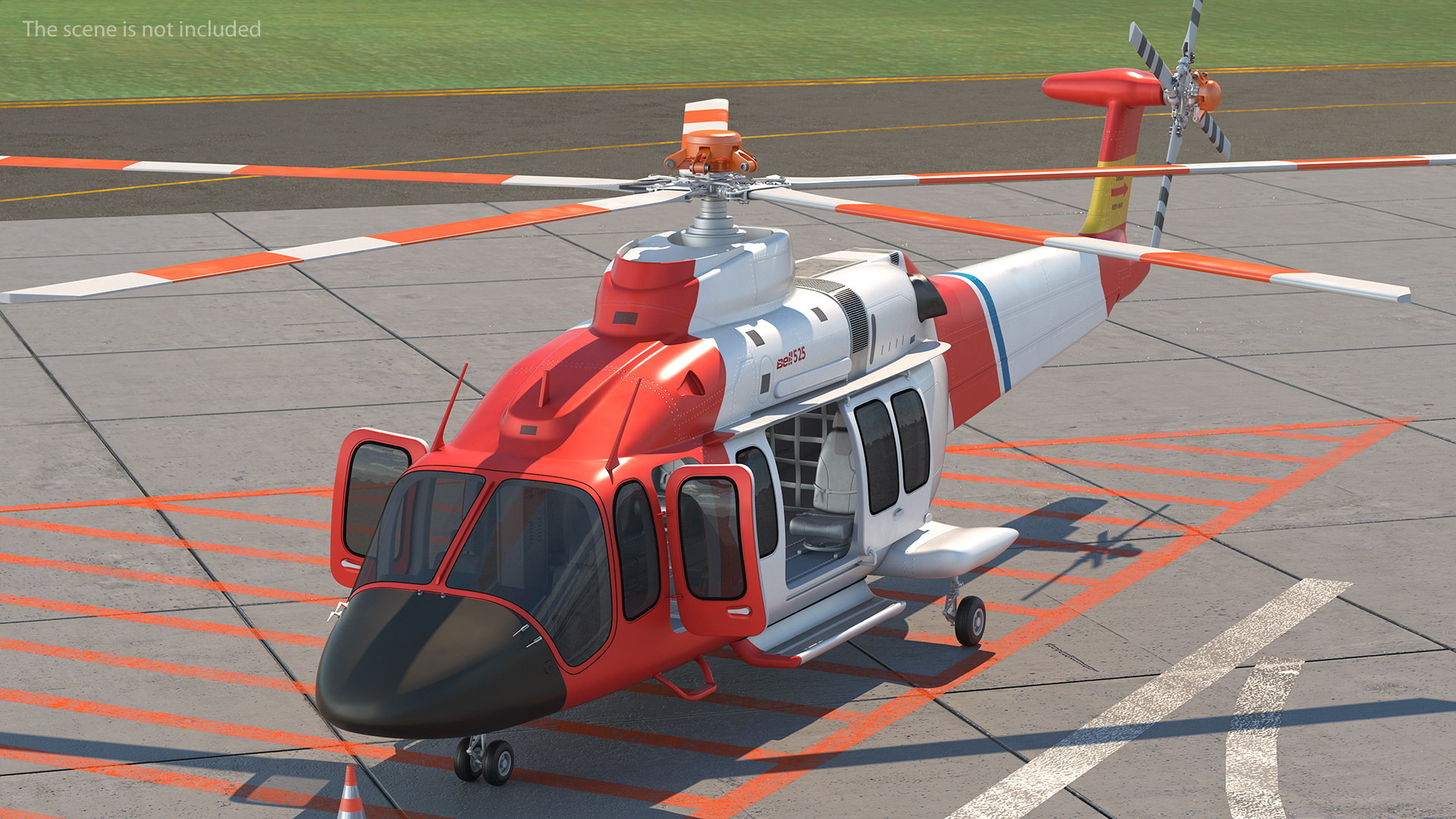 3D model bell 525 relentless paramedic - TurboSquid 1495160