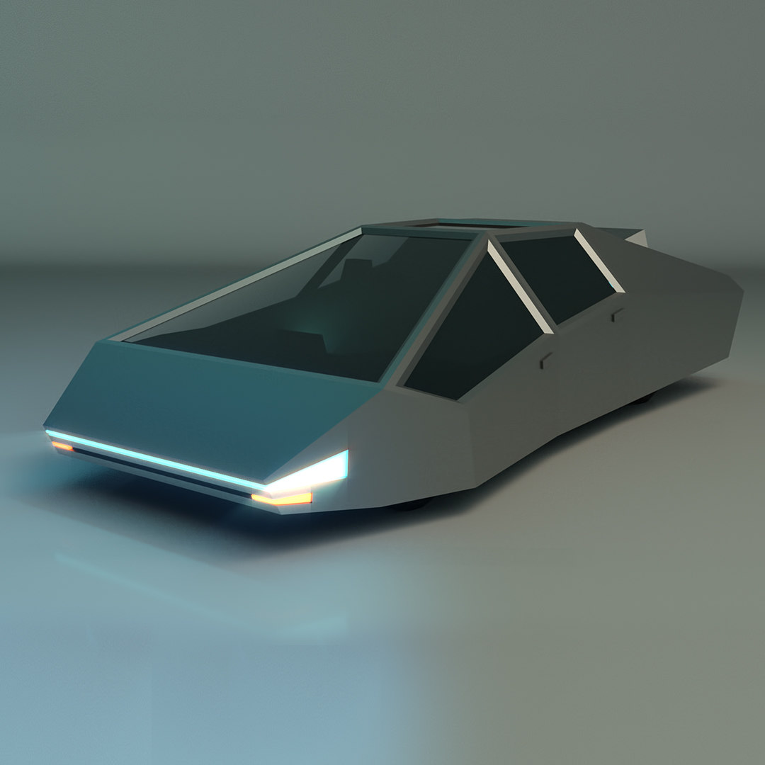 Carro de ficção científica Low Poly 03 Modelo 3D - TurboSquid 1495216