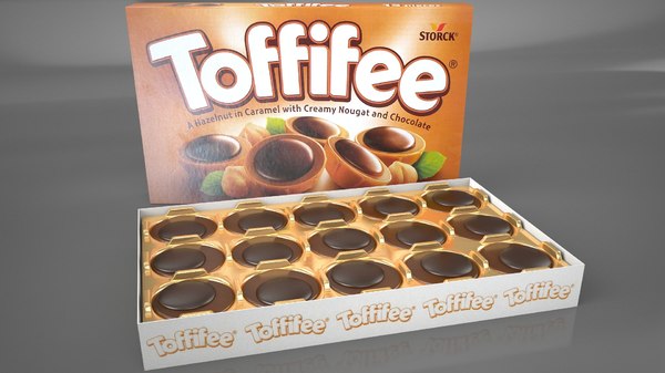 Box toffifee chocolates 3D model - TurboSquid 1495258