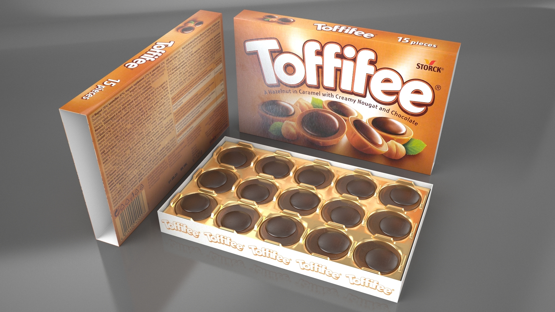 Box toffifee chocolates 3D model - TurboSquid 1495258