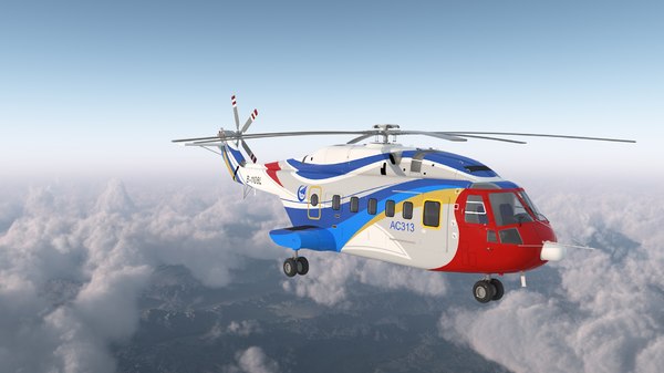3D avicopter ac313 civilian helicopter - TurboSquid 1495321