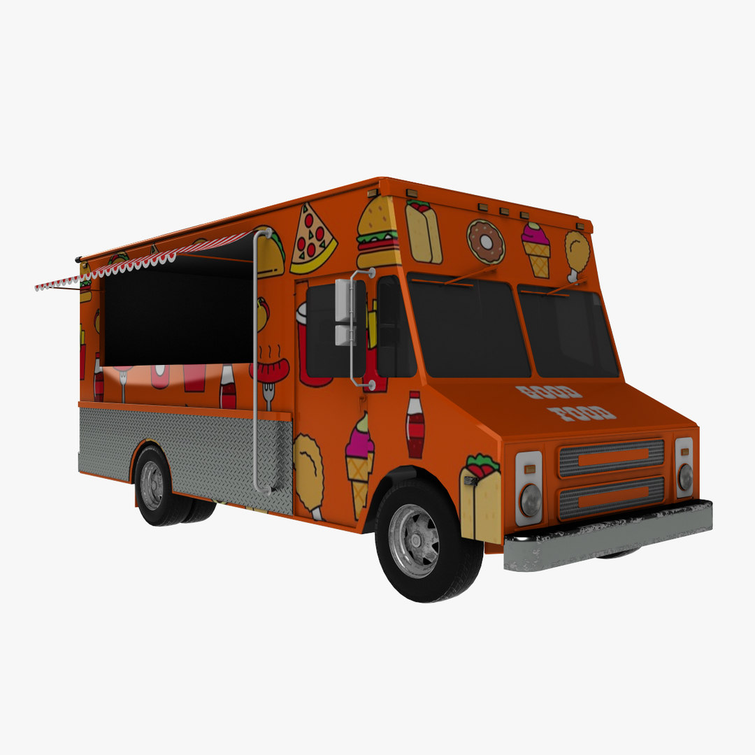Food truck 3D - TurboSquid 1495298