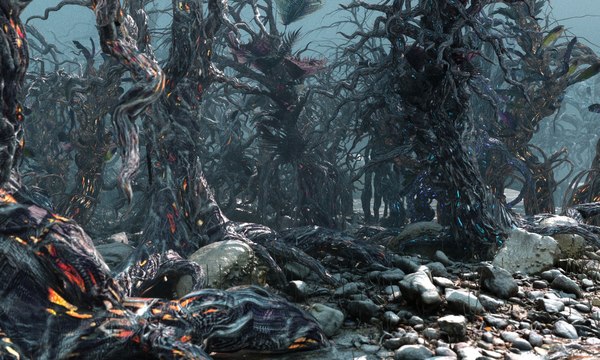 Alien forest tree 3D model - TurboSquid 1495336