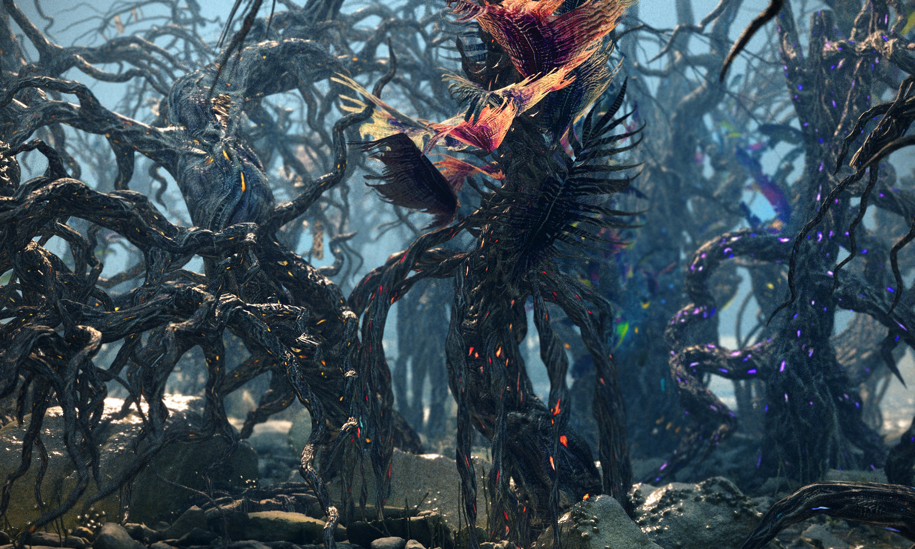 Alien forest tree 3D model - TurboSquid 1495336