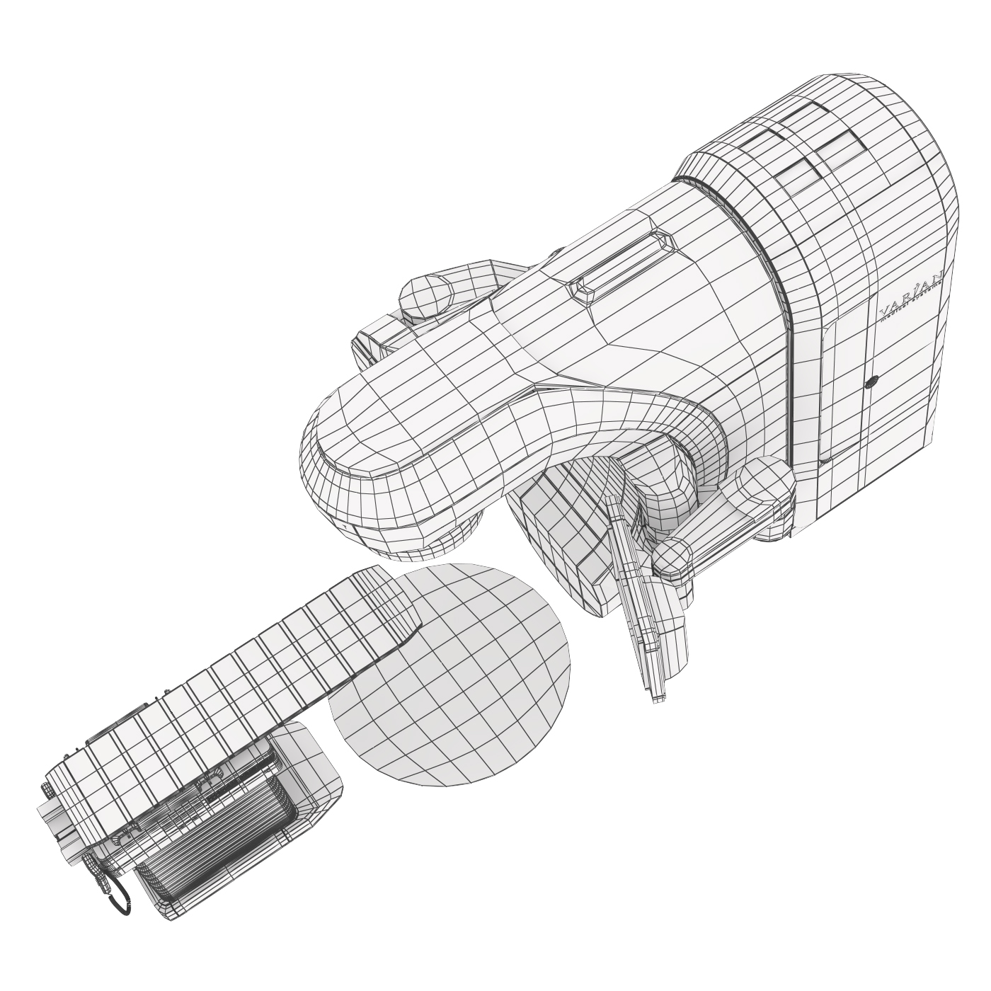3D varian truebeam radiotherapy model - TurboSquid 1495337