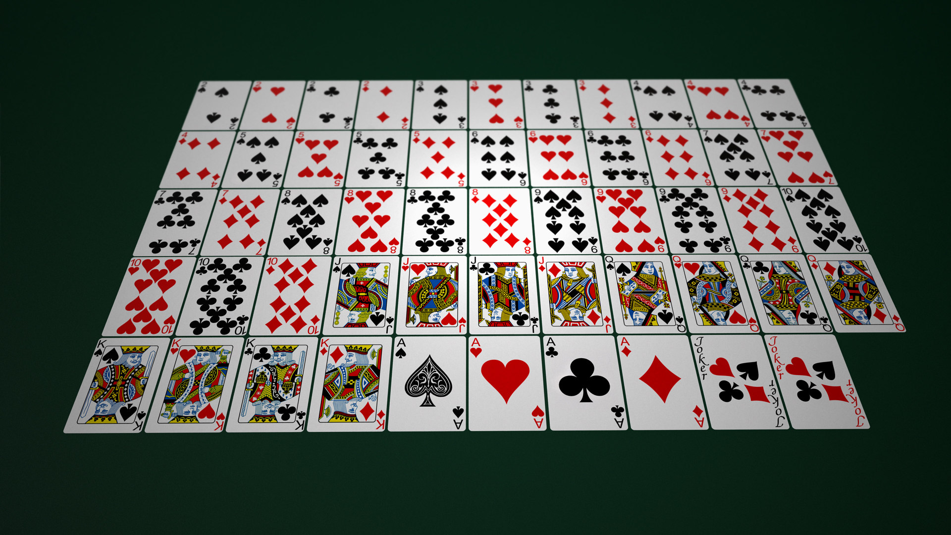 Deck playing cards 3D model - TurboSquid 1495461