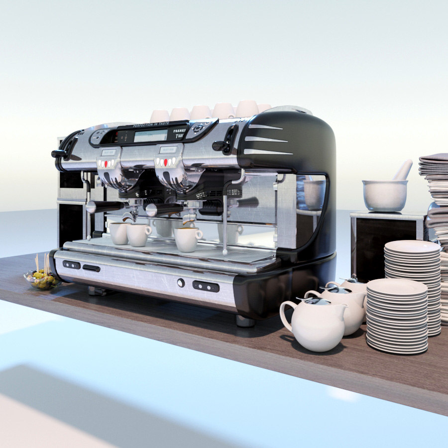 3D coffee machine - TurboSquid 1495428