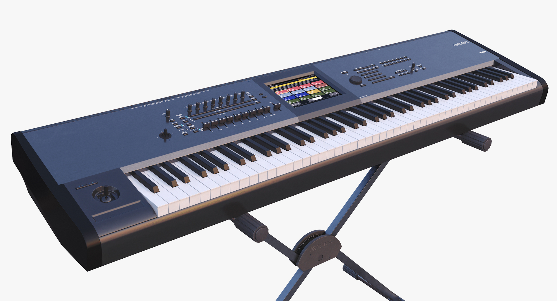 3D synth keyboard stand - TurboSquid 1495520