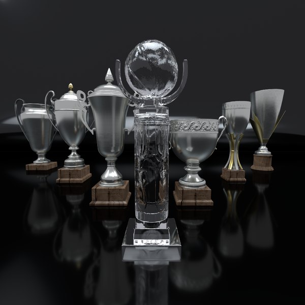 3d model football award cup