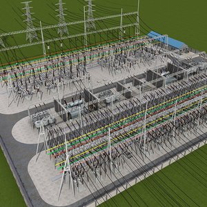 Substation 3D Models for Download | TurboSquid
