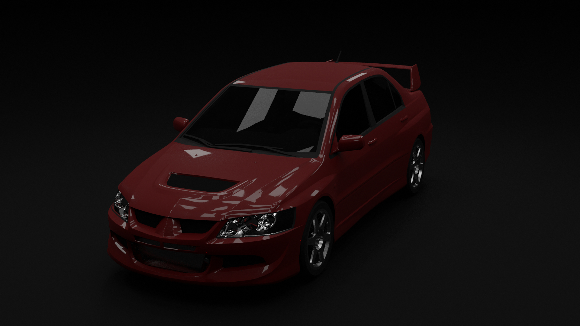 Low-poly mitsubishi lancer 8 3D model - TurboSquid 1495855