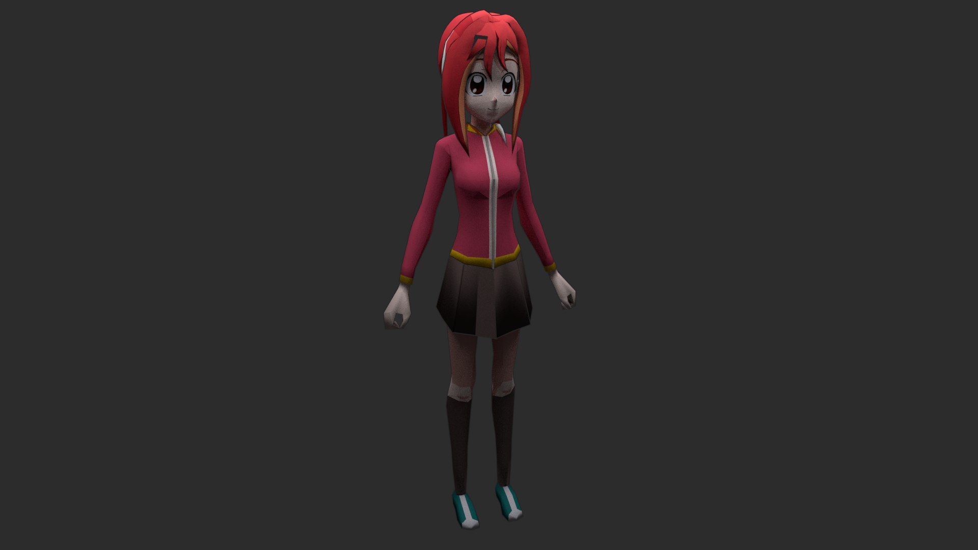 Rigged anime girl 3D model - TurboSquid 1495852