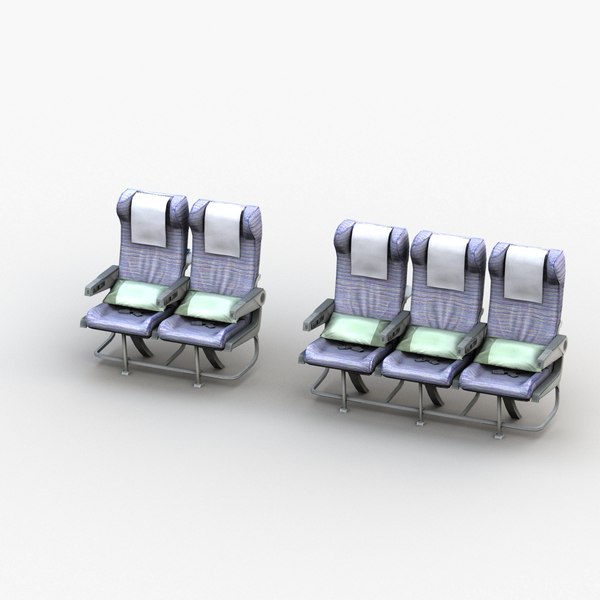 3d aircraft passenger seats model