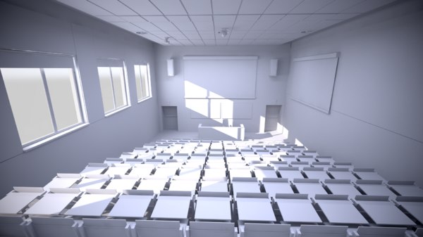 Lecture hall 3D model - TurboSquid 1496018
