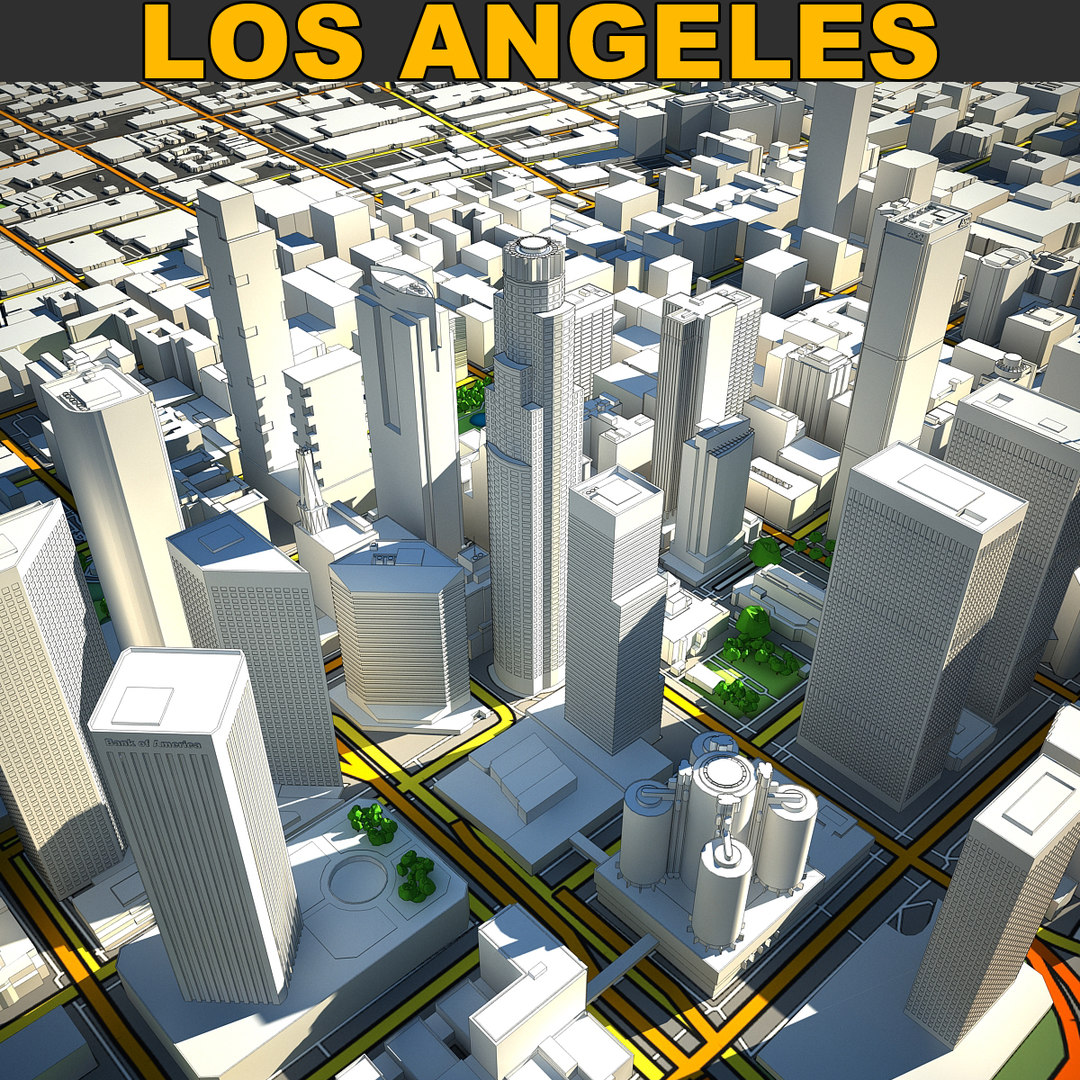 Los angeles 3D model - TurboSquid 1496188