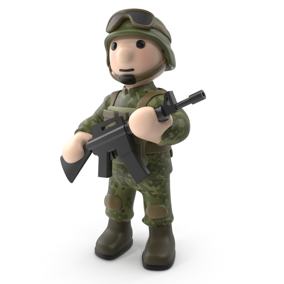 3D model soldier puppet weapons - TurboSquid 1496242