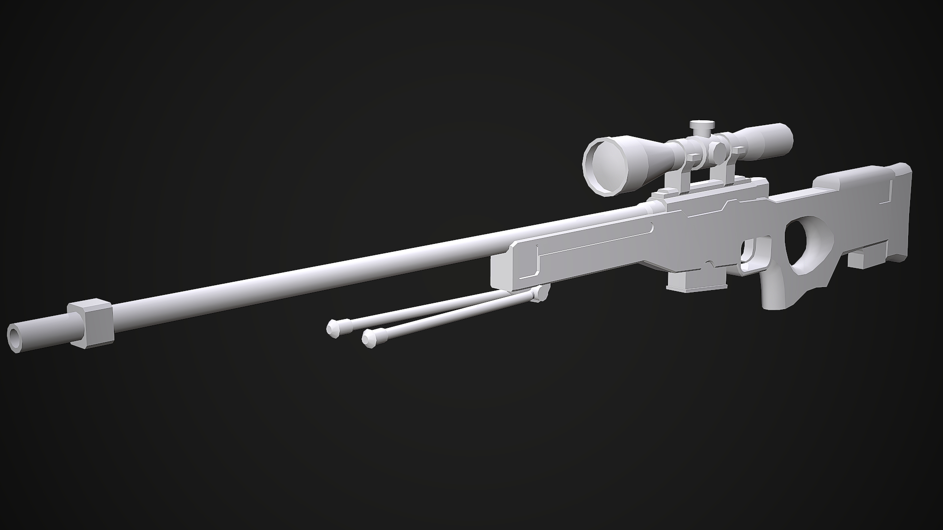 Mobile ready awp 3D model - TurboSquid 1496404