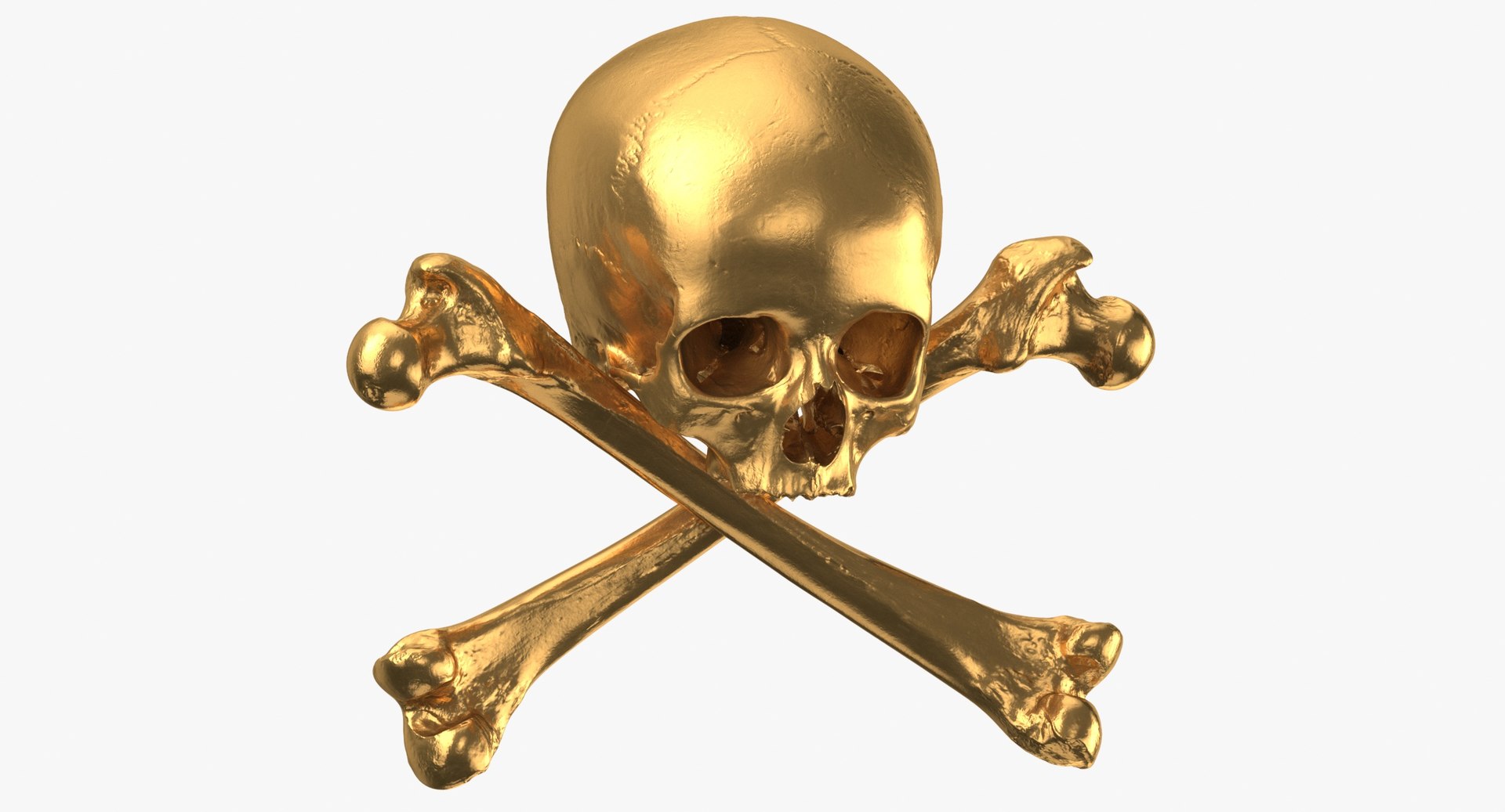 Pirate gold skull 3D - TurboSquid 1496312