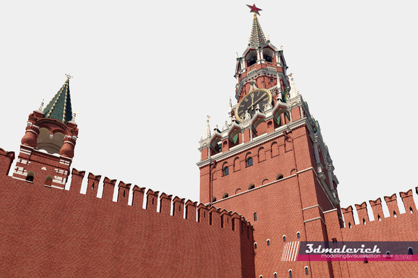 Moscow kremlin spasskaya tower model - TurboSquid 1496347