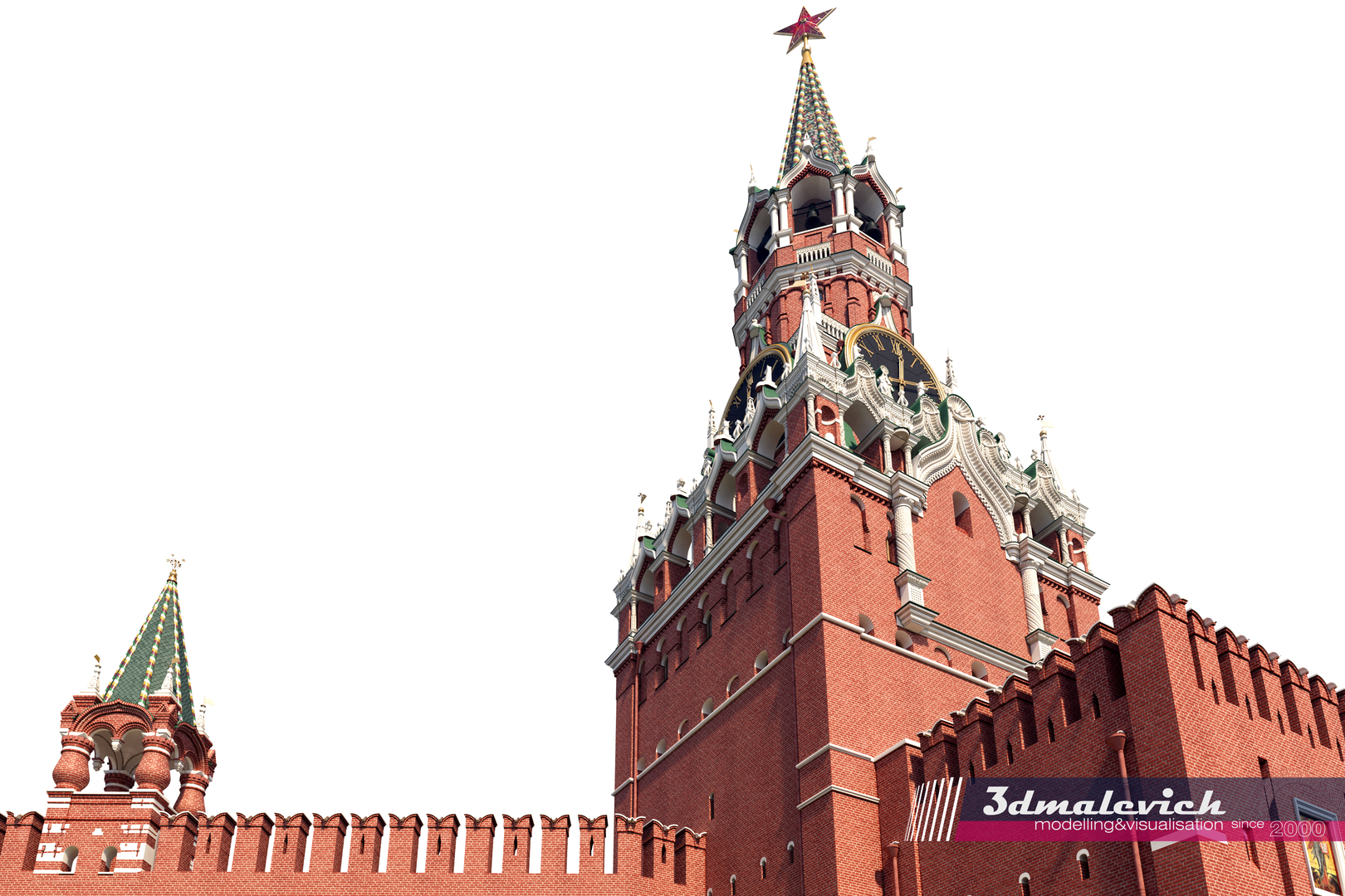 Moscow kremlin spasskaya tower model - TurboSquid 1496347