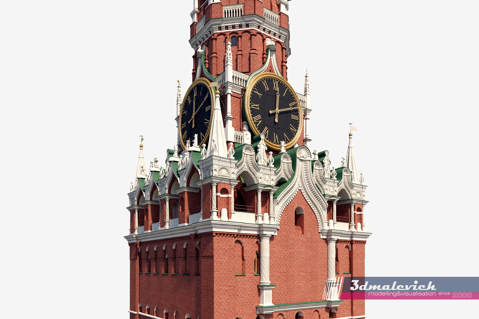 Moscow kremlin spasskaya tower model - TurboSquid 1496347
