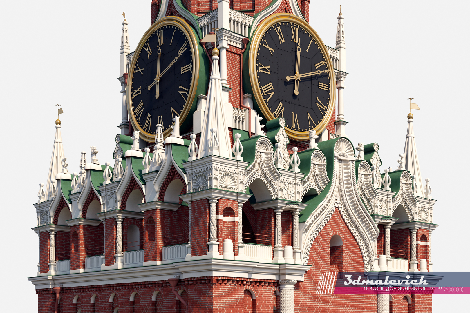 Moscow kremlin spasskaya tower model - TurboSquid 1496347