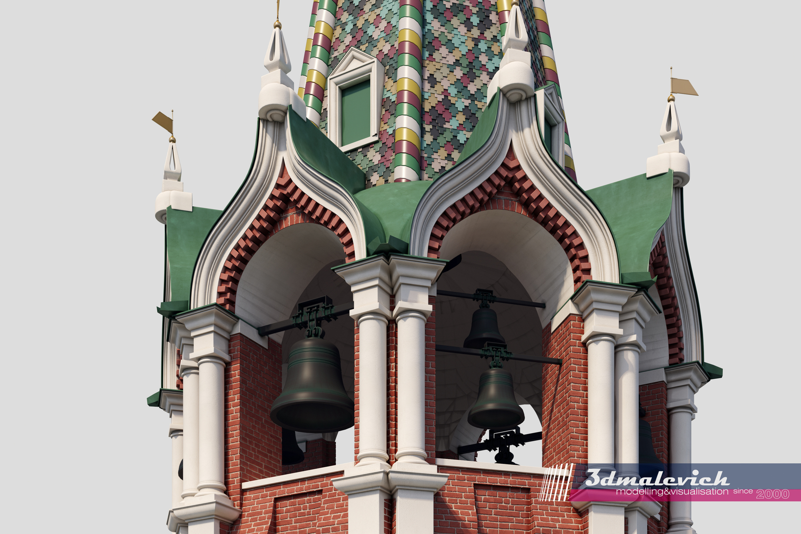 Moscow kremlin spasskaya tower model - TurboSquid 1496347