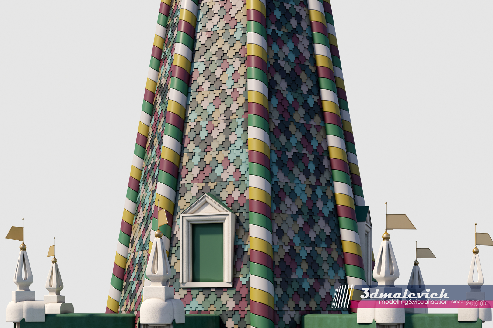 Moscow kremlin spasskaya tower model - TurboSquid 1496347