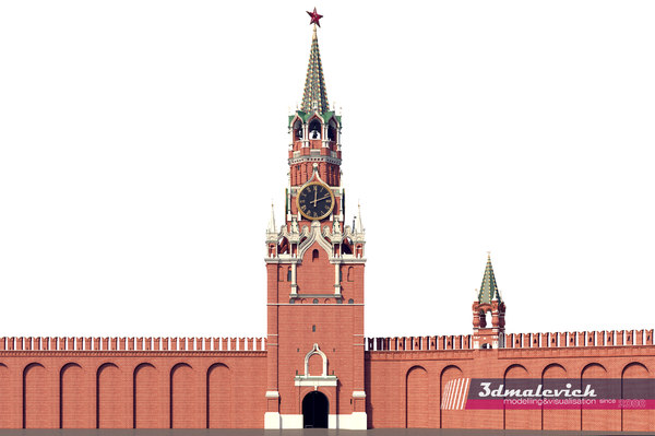 Moscow kremlin spasskaya tower model - TurboSquid 1496347