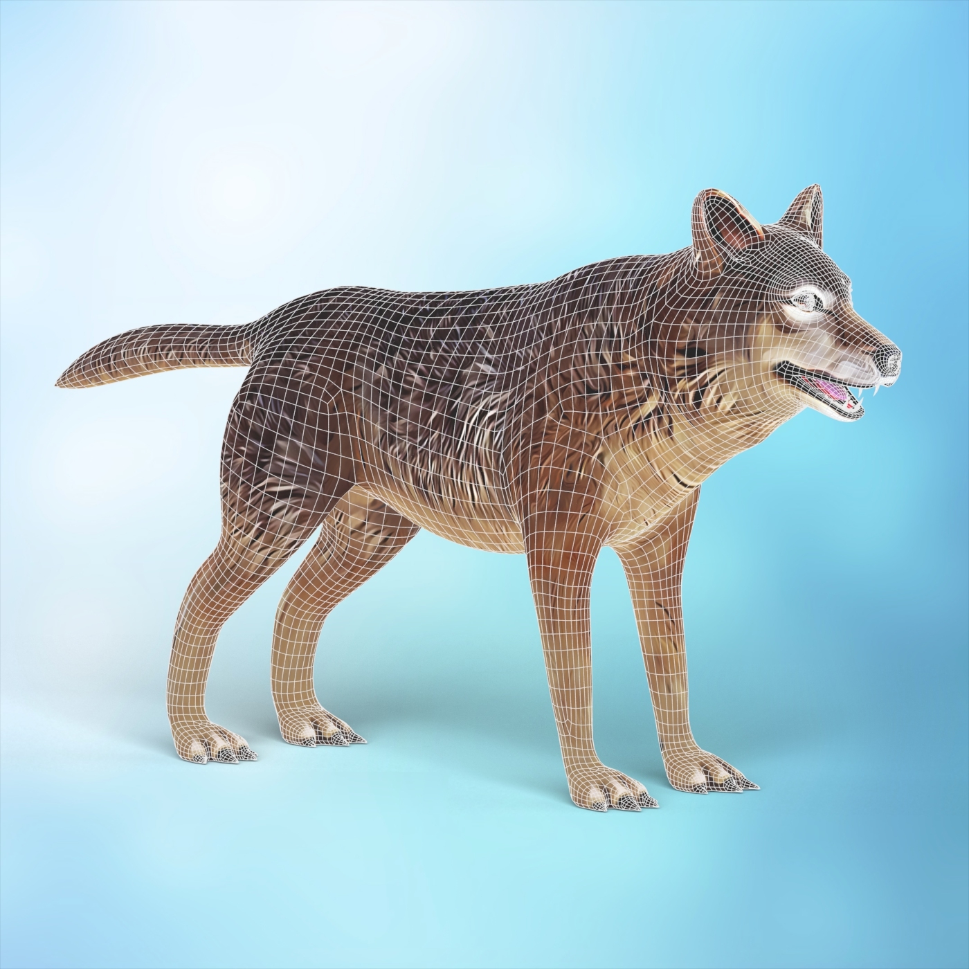 Cartoon wolf 3D model - TurboSquid 1496369
