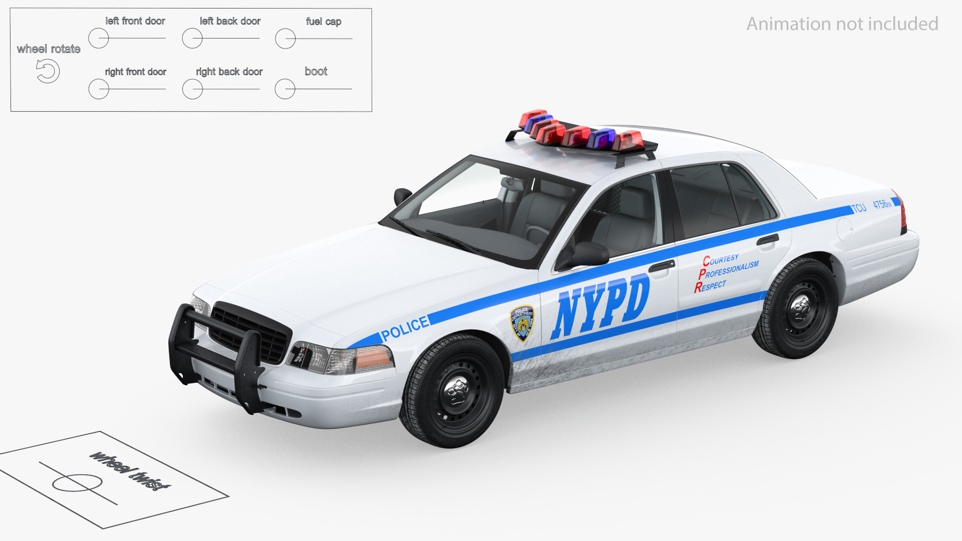 Generic police car nypd 3D model - TurboSquid 1496492
