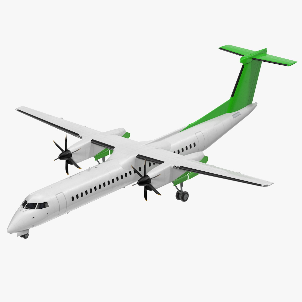 Twin turboprop passenger airplane model - TurboSquid 1496512 Twin turboprop passenger airplane model - TurboSquid 1496512