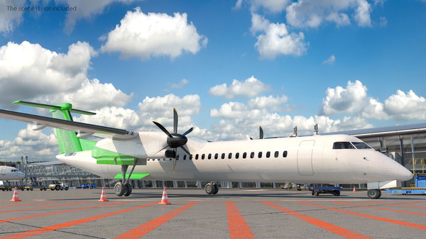 Twin turboprop passenger airplane model - TurboSquid 1496512 Twin turboprop passenger airplane model - TurboSquid 1496512
