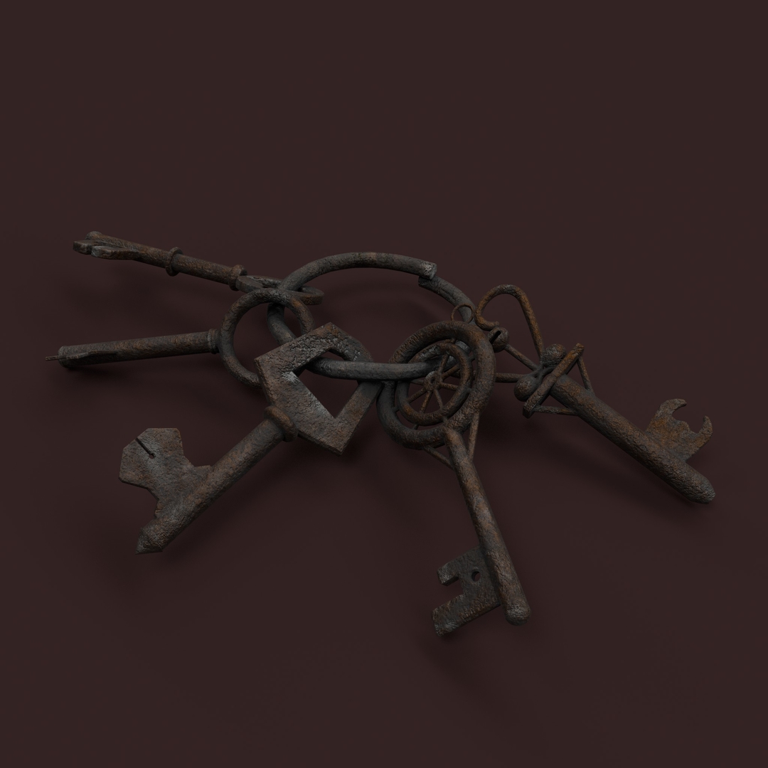 Medieval keys 3D - TurboSquid 1496960
