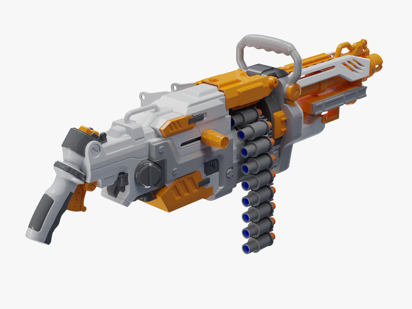 3D nerf vulcan ebf-25 white model - TurboSquid 1497079