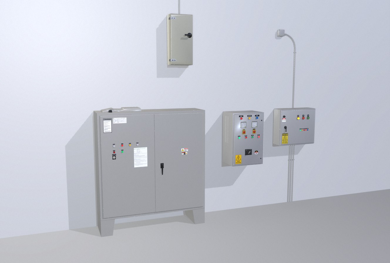 Control panels 3D model - TurboSquid 1497414