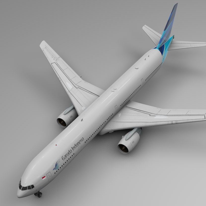 3D garuda indonesia boeing 777-300er model - TurboSquid 1497461