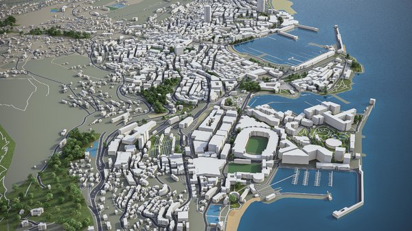 3D monaco surrounding - - TurboSquid 1497518