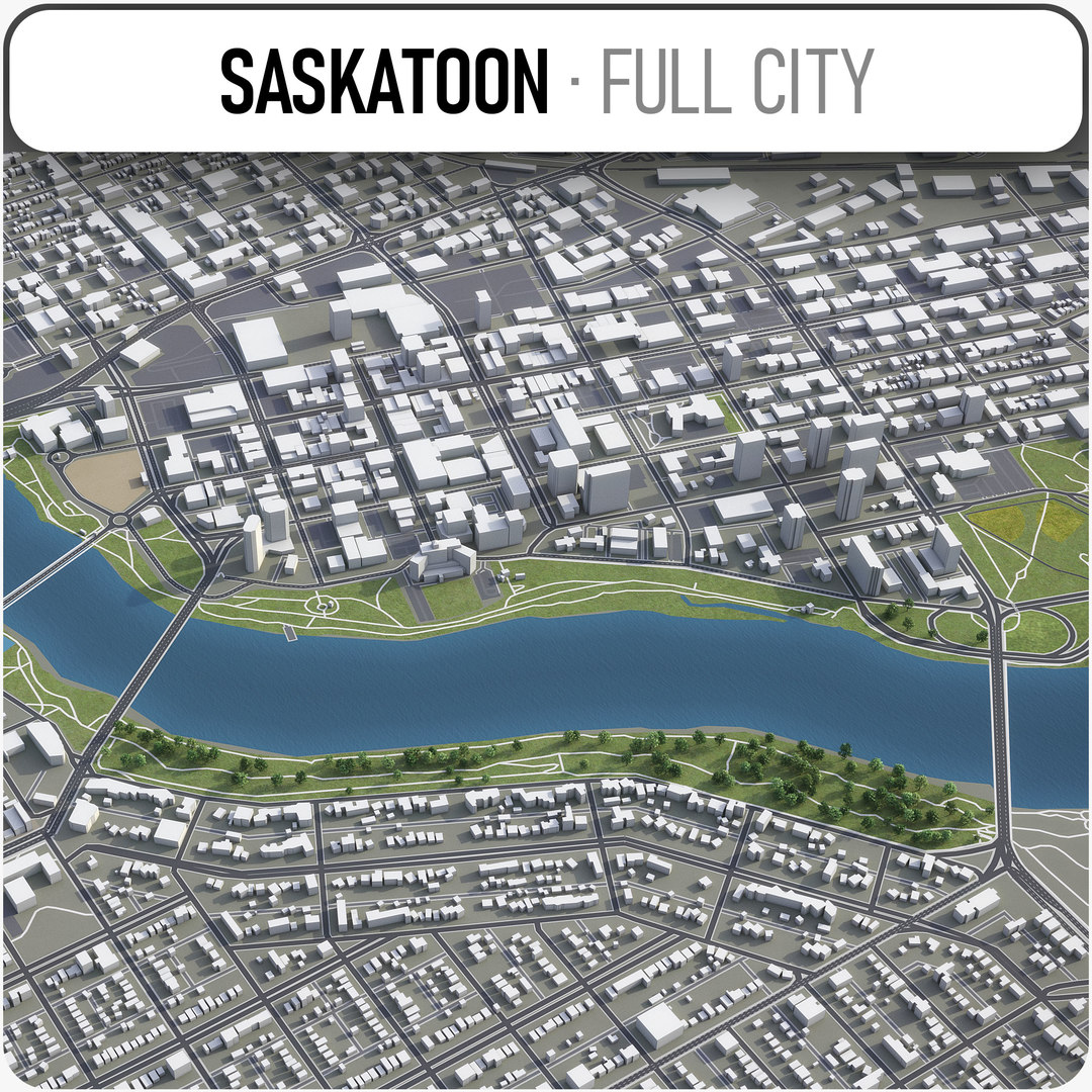 3D model saskatoon surrounding - - TurboSquid 1497624