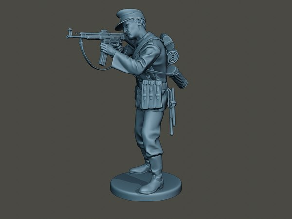 German soldier ww2 shoot model - TurboSquid 1497665