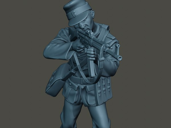 German soldier ww2 shoot model - TurboSquid 1497665
