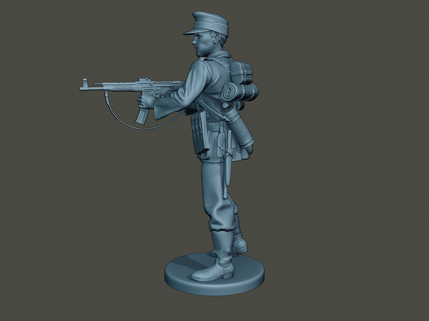 German soldier ww2 shoot 3D model - TurboSquid 1497662