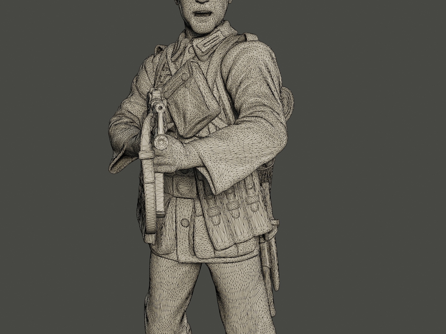 German soldier ww2 shoot 3D model - TurboSquid 1497662
