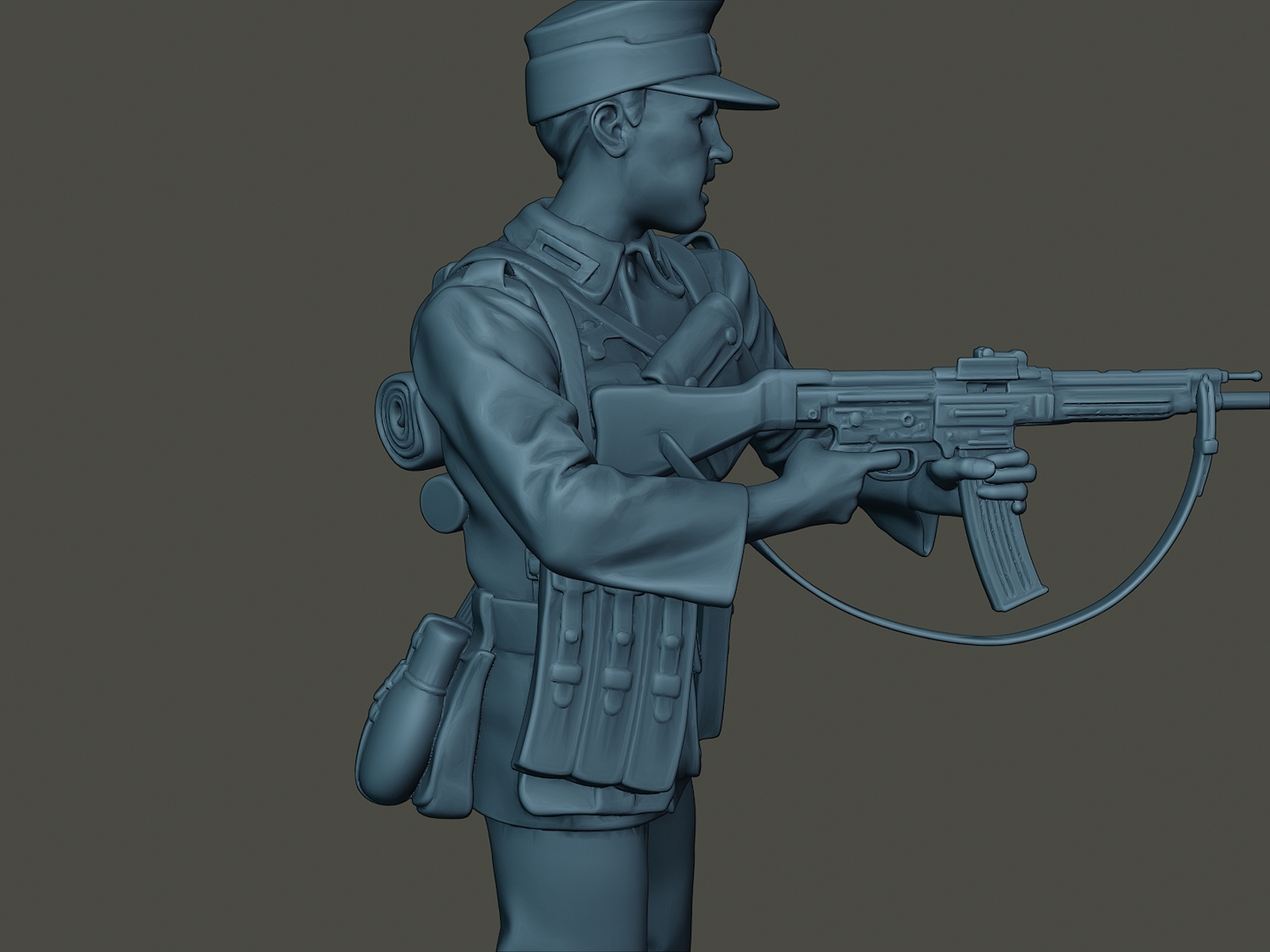 German soldier ww2 shoot 3D model - TurboSquid 1497662