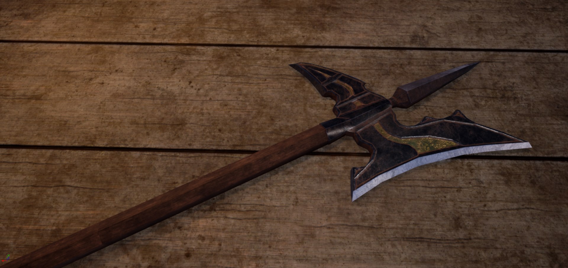 3D fantasy medieval halberd model - TurboSquid 1497866