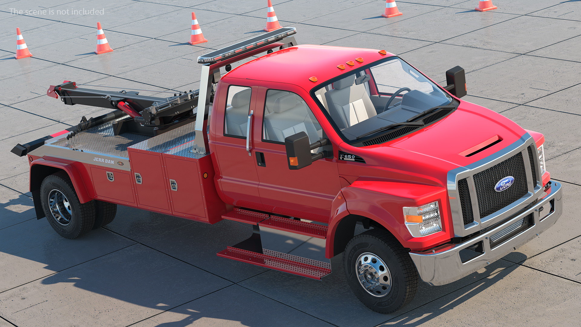 F650 supercab tow truck 3D - TurboSquid 1498100