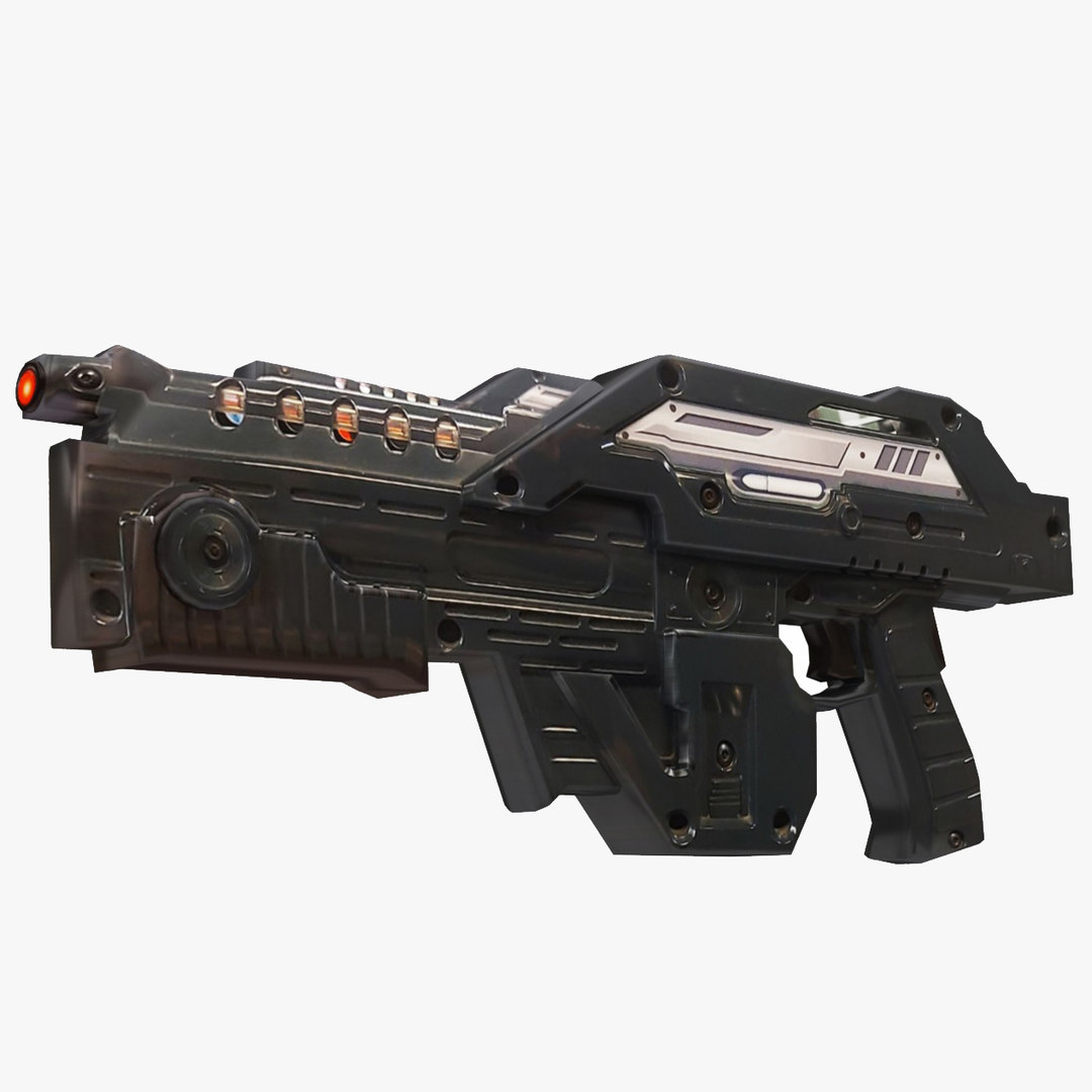 3D futuristic gun model - TurboSquid 1497933