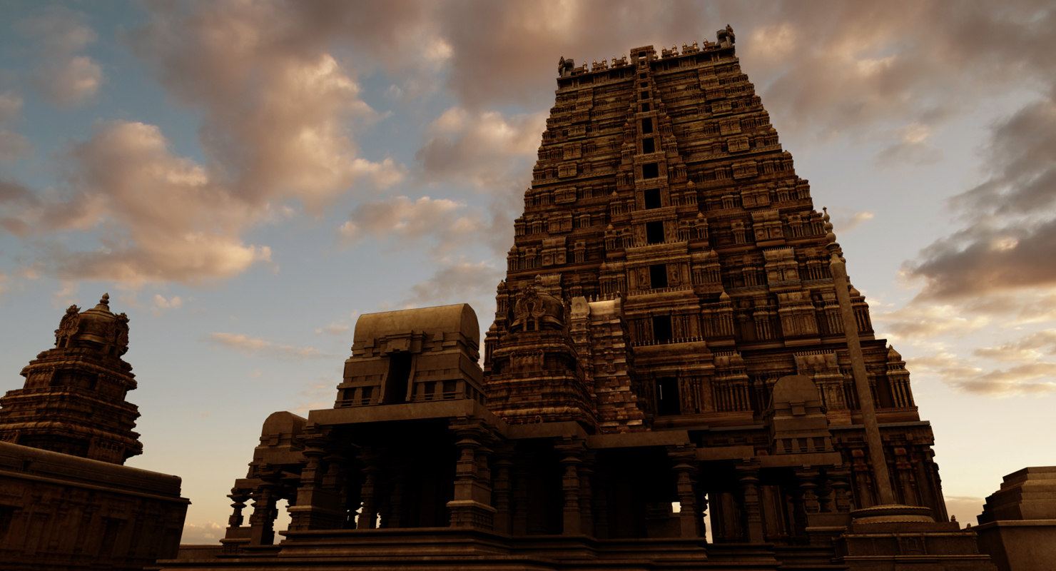Hindu india old temple 3D - TurboSquid 1497944