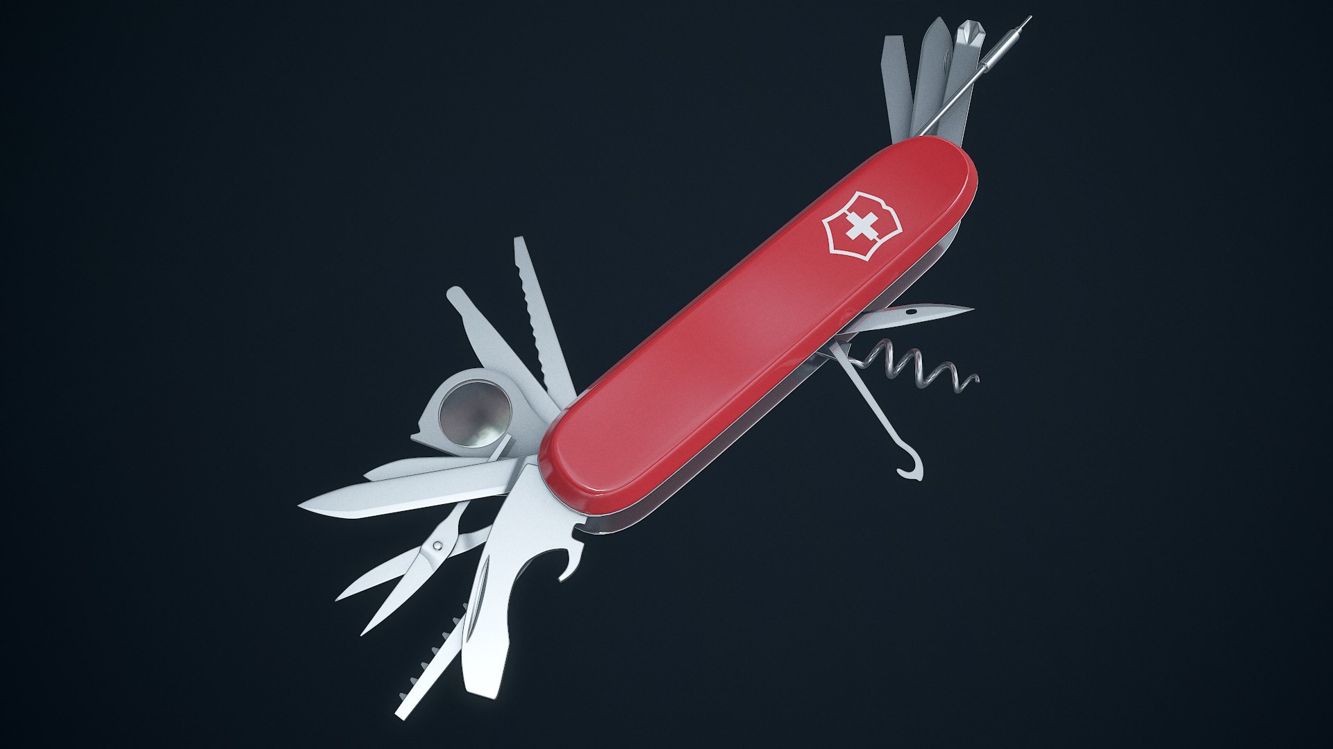 Swiss army knife rigged 3D model - TurboSquid 1499360