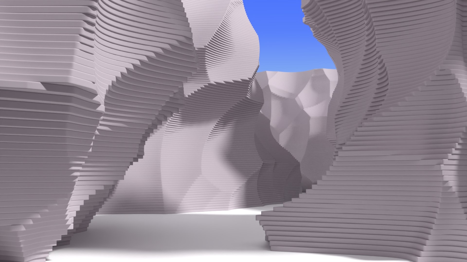 3D abstract environment layered - TurboSquid 1497965